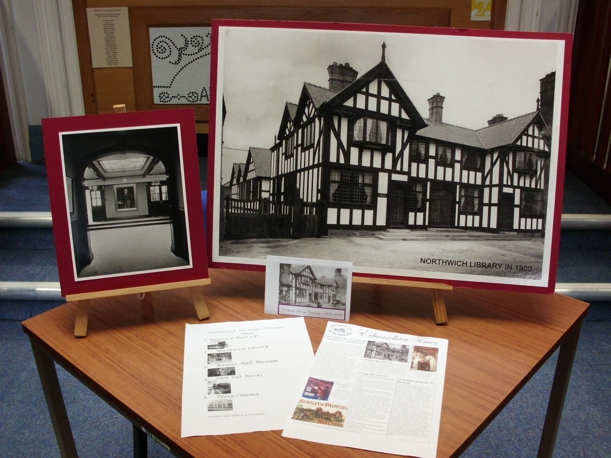 Heritage display at Northwich Library - Saltscape